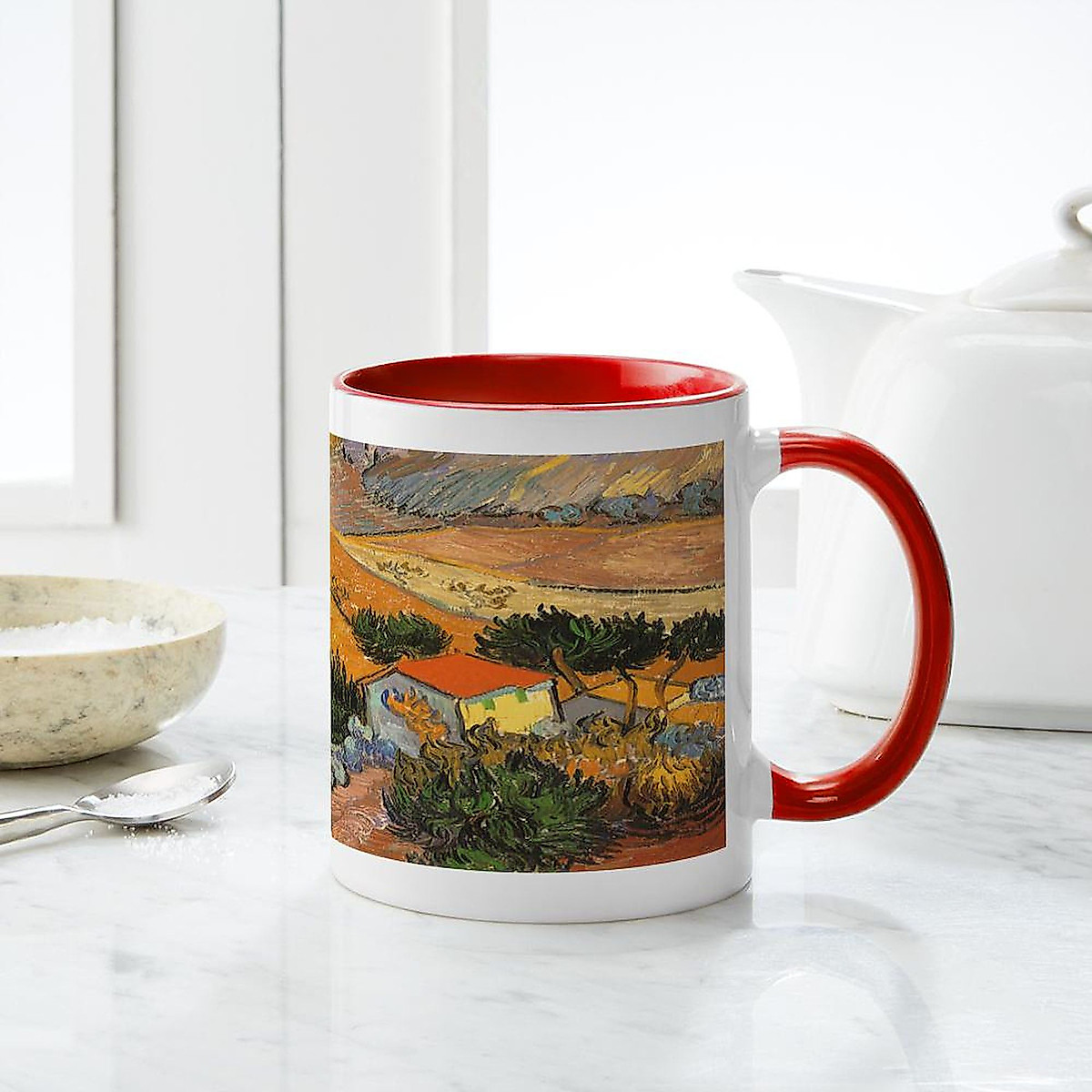 CafePress Van Gogh Valley Ploughman Mug Ceramic Coffee Mug, Tea Cup 11 oz