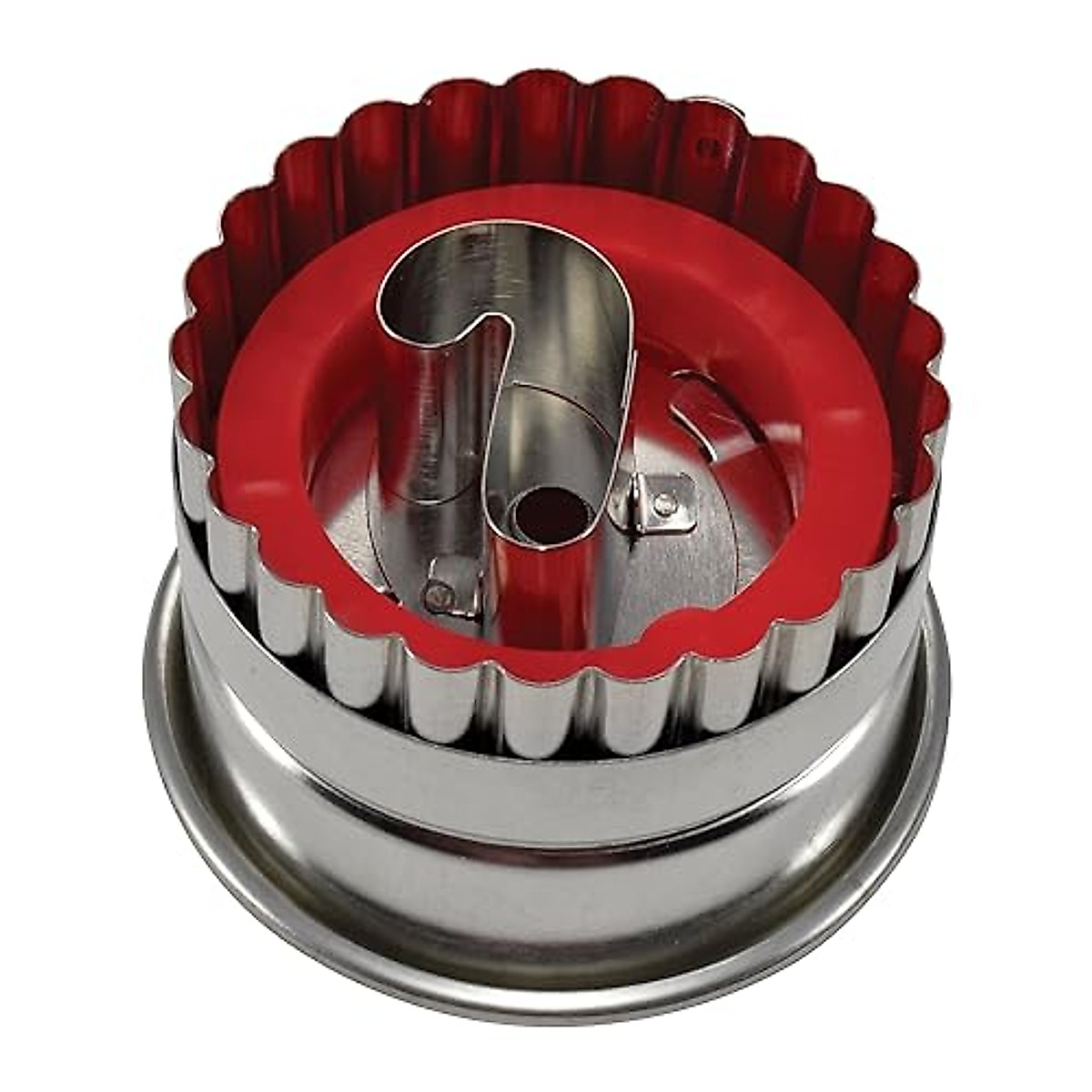 R&M International Christmas Linzer Cookie Cutters, Angel, Candy Cane, Bethlehem Star, Bell, Christmas Tree, Ornament, 6-Piece Set