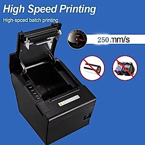 pos kithcen printer,80mm Restaurant Auto cutter wireless android thermal receipt bill ticket printer for small business,Compatible with android/WINDOWS,NOT for ios/ipad/MAC(Bluetooth+LAN/Ethernet+USB)