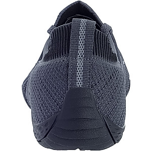 WHITIN Men's Trail Running Shoes Minimalist Barefoot Wide Width Toe Box Size 8.5 Gym Workout Low Zero Drop Minimus Five Fingers Lifting Dark Grey 41