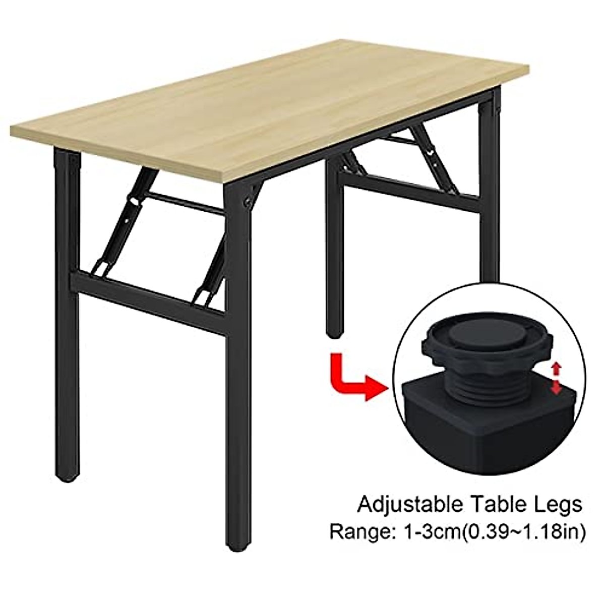 Computer Desk,47" Modern Simple Style Folding Tables,Home Office Writing Desk, Space Saving Foldable Table, No Install Needed