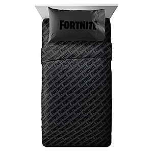Jay Franco Fortnite Neon Warhol 5 Piece Full Bed Set - includes Comforter & Sheet Set - Bedding Features Llama, Peely, & Vertex - Super Soft Fade Resistant Microfiber (Official Fortnite Product)
