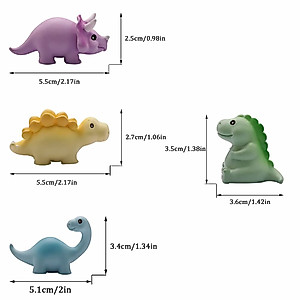 Resin Refrigerator Magnet Set of 8, Dinosaur Fridge Magnet for Home Decoration, Photo Display, Office Message, Kitchen Accessories