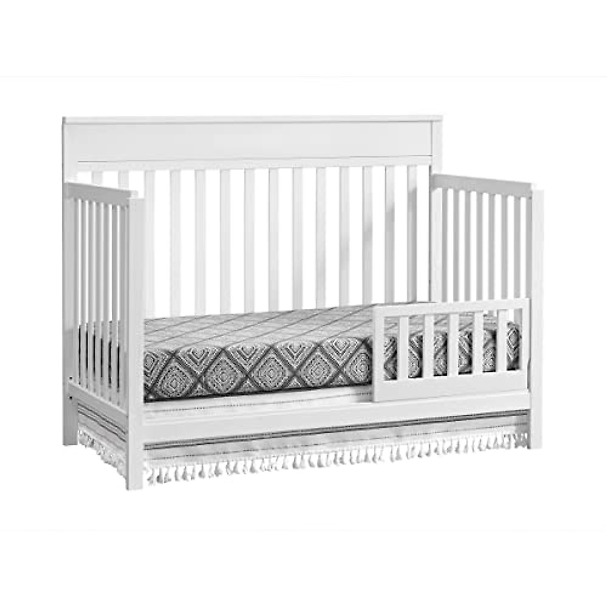 Oxford Baby Castle Hill Crib to Toddler Bed Guard Rail Conversion Kit, White, GreenGuard Gold Certified