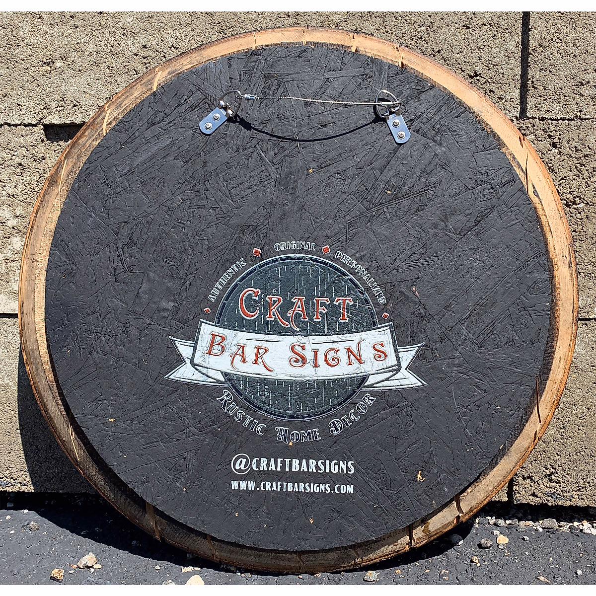 Craft Bar Signs Personalized Whiskey Barrel Lid Cigar Lounge Smoking Stogies Drinking Bar Sign Man cave Accessories for Room Wood Wall Art
