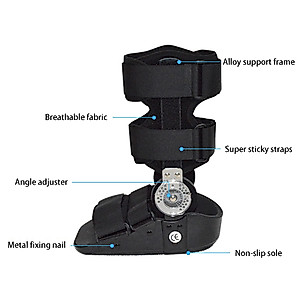 WILLQ Healing Boot Medical Recovery Protection for Ankle Sprains Fractures Tendon Ligament Post-op Rehab Toe Foot Ankle Injuries Foot Stabilizer Broken Toe Walking Boots for Men Women,Lager