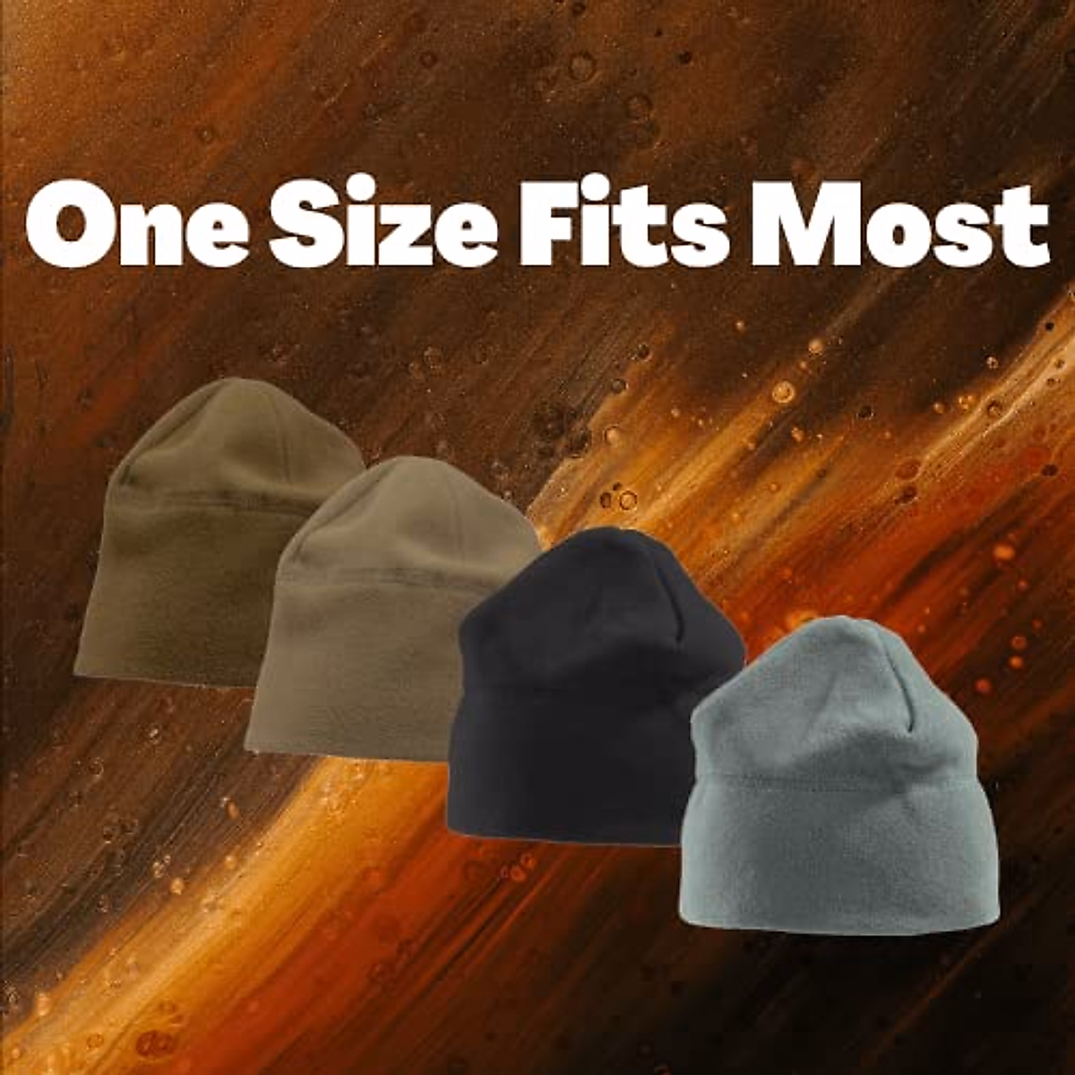 M MCGUIRE GEAR GI Style Polartec 100 Fleece Watch Cap Beanie (Coyote)