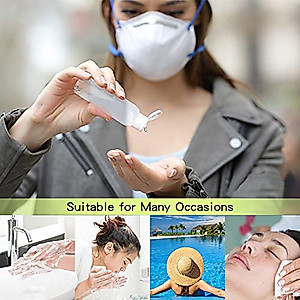 Trendbox 120ml/4oz Clear Plastic Empty Bottles with Flip Cap BPA-Free Travel Containers for Shampoo, Lotions, Liquid Body Soap and Massage Oils - 48 Pack