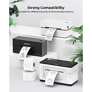 MUNBYN 2Inch Circle Thermal Sticker Labels, Self-Adhesive Round Direct Thermal Labels, Multi-Purpose Roll Thermal Stickers for Business-750 Labels/1 Roll