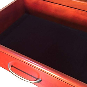 John Louis Home 12in deep Solid Wood Premier 5 Drawer Storage Tower Red Mahogany