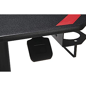 RESPAWN RSP-3010 Computer Ergonomic Height Adjustable Gaming Desk, 52.6 in, Red