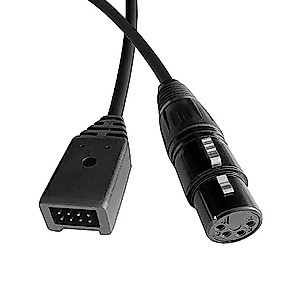 XLR Connector Headset Cable for Clear-Com CC-110-X4(5ft), Interchangeable Microphone Headphone Wire for Clear-Com CC-110 CC-300-X4 CC-220-X4 CC-400-X4 Headsets, 4 Pin XLR Female Adapter Cord(1 Pack)