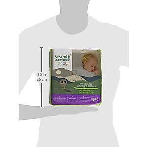 Seventh Generation Overnight Diapers - Size 5-20 ct