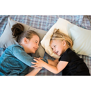 Ella & Max Toddler Pillowcase. Gray. Fits 13x18 & 14x19 Toddler Pillows. Easy to wash & no Ironing. Handmade in USA. Made of Luxury Microfiber Fabric.