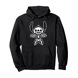 Disney Stitch Halloween Skeleton Pullover Hoodie