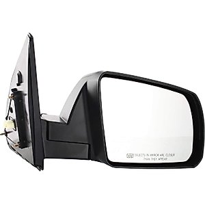 Kool Vue Left & Right Power Heated Door Mirrors Compatible With Toyota Tundra 2007-2013 Manual Fold Without Signal Light, Memory & Puddle Lamp Textured Standard Cab, With Cold Climate Specification