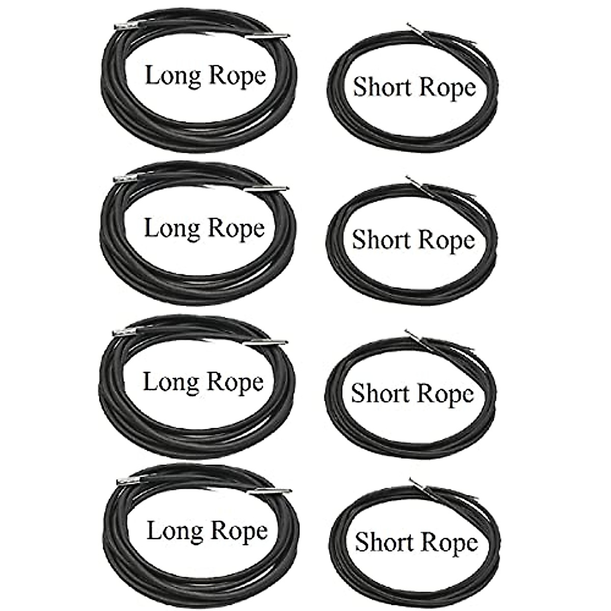 C-CHAIN 8 Cords Replacement Cord for Zero Gravity Chair, Universal Replacement Laces Cord Kit for Zero Gravity Chair, Anti Gravity Chair, Lounge Chair, Bungee Chair, Recliner - Black