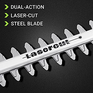 TODOCOPE 20V Cordless 23 Inch Quick Charge 2.0AH Battery Powered Hedge Trimmer, Dual-Action Blade, 5/8" Cutting Capacity & 5 lbs Lightweight Electric Bush Trimmer, Green, (TDC-CHT20)