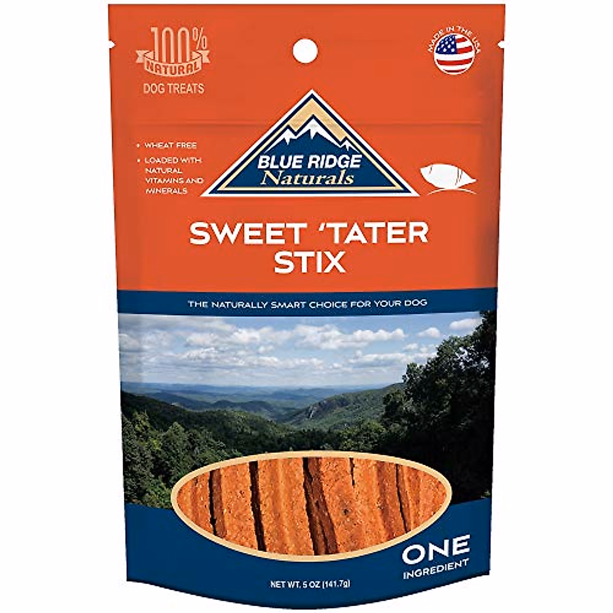 Blue Ridge Naturals Sweet Potato Stix Dog Treats, 5 oz.