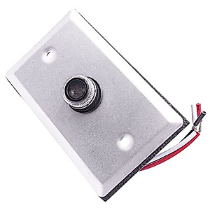 HQRP Photocell Thermal Type Light Sensor w/Wall Plate Dusk to Dawn Wire-in Switch Photoelectric Control for Outdoor Lighting, Garage Lights, Barn Light, Street Lights, etc.