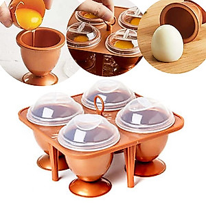 Copper Chef Eggs (Small)- Copper Chef Egg Cooker- No Peel Soft, Hard and Poached Eggs Without the Shell …
