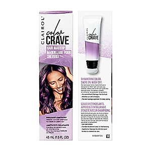 Clairol Color Crave Temporary Hair Color Makeup, Brilliant Amethyst Hair Color, 1 Count