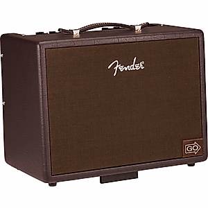 Fender Acoustic Junior Go Guitar Combo Amplifier Bundle with Cable, Austin Bazaar Exclusive 12-Pack Picks, and Instructional DVD
