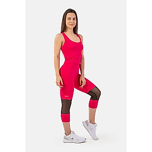 NEBBIA Sporty Slim-Fit Crop Tank Top 422 Pink