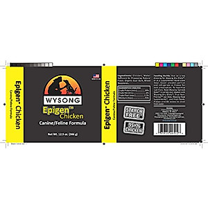 Wysong Epigen Chicken Canine/Feline Canned Formula Dog/Cat/Ferret Food, Twelve- 12.9 Ounce Cans