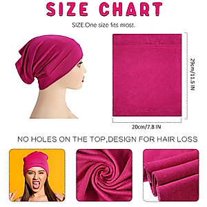 JenPen 18 Pcs Hijab Undercap Scarf Hijab Cap Unisex Dreadlock Cap Turbans Women Stretch Under Caps Solid Color Hijab Cap(Fresh Color)