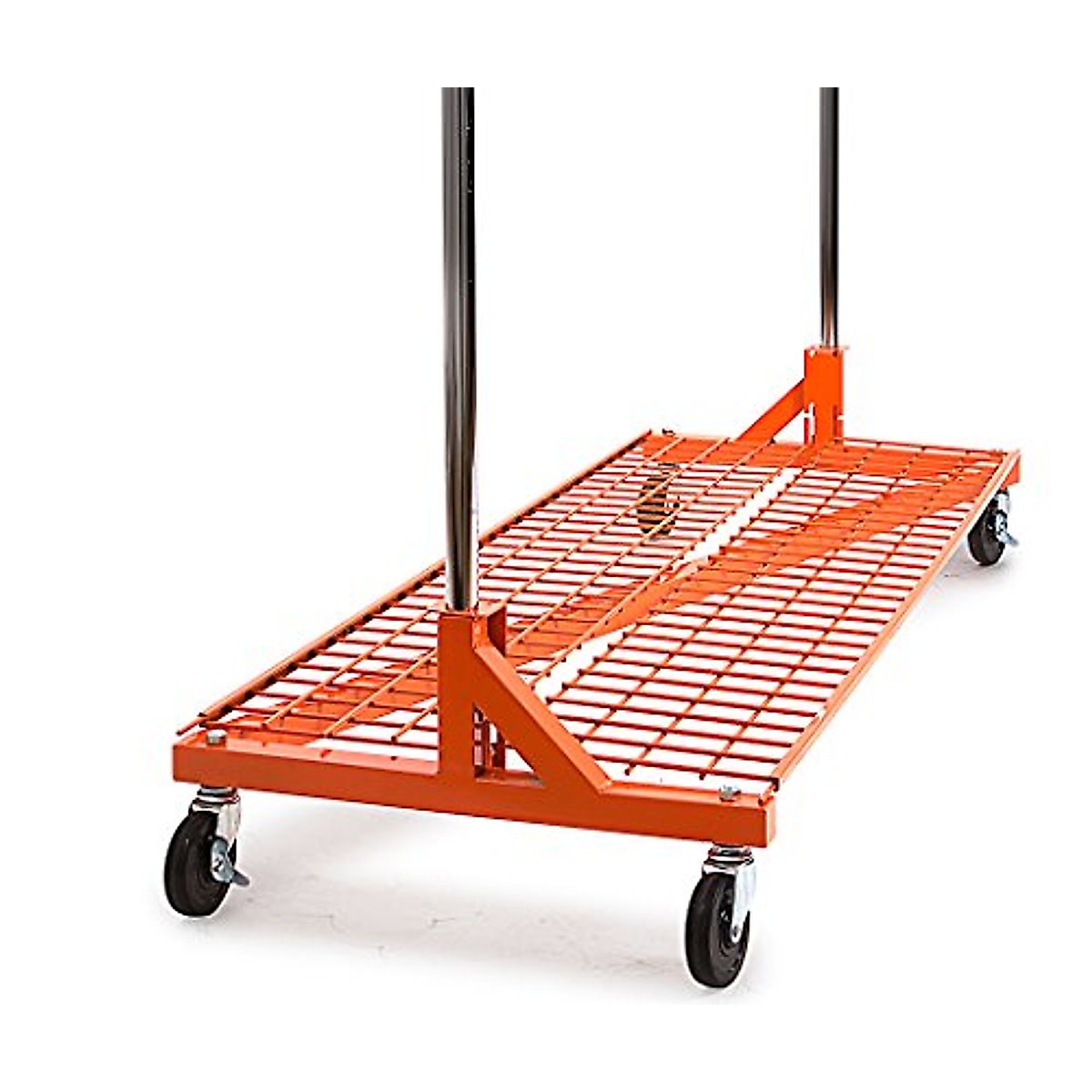 Only Garment Racks Z Rack Base Shelf - Heavy Duty Two Piece Design Folding Wire Base Shelf for Z Racks - Orange