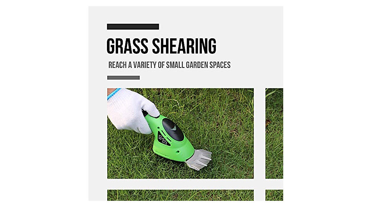 Lichamp 2-in-1 Cordless Grass Shear & Hedge Trimmer - Garden Tool