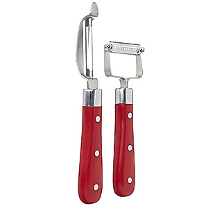 VINAU The Pioneer Woman Frontier Collection 2-Piece Peeler Set, Red