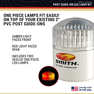 CE Smith - 27656A Post Guide-On LED Light Kit (PKGD) - Durable, LED Lights for Boat Trailers
