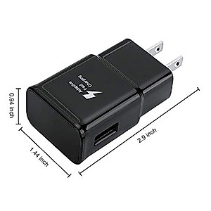 Adaptive Fast Charging USB Wall Charger, 2-Pack Fast Charging Block Travel USB Charger Adapter Compatible Samsung Galaxy S21 S20 S10 S9 S8 S7 Edge Plus, Note 8 9 10+, A13 A32 A52 A53, LG G5 G6 G7