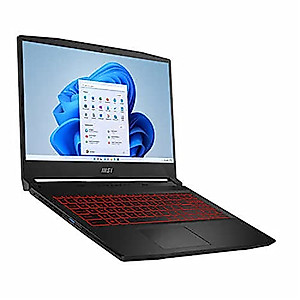 MSI Katana Gaming Laptop 2023 Newest, 15.6" FHD Display, 12th Gen Intel Core i7-12700H Processor, 32GB RAM, 1TB SSD, NVIDIA GeForce RTX 3060 Graphics, Webcam, Windows 11 Home, Bundle with JAWFOAL