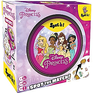 Zygomatic Spot It! Disney Princess Card Game | Fast-Paced Symbol Matching Observation Game | Visual Game | Fun Family Game for Kids and Adults | Age 4+ | 2-8 Players | Avg. Playtime 15 Mins | Made