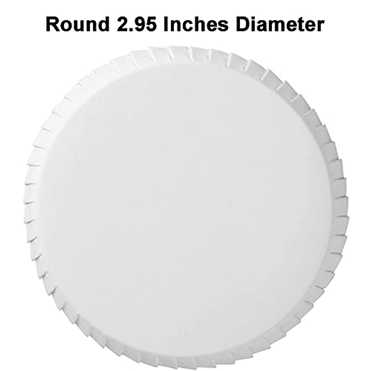 KISSHAKE 100 PCS Disposable Paper Cup Cover Hot Cup Lid Recycled Drinking Lid Coffee Cup Cover for Cafe Hotel KTV Bars, Paper Covers for Glassware, 2.95 Inches Diameter White Paper Cup Lids