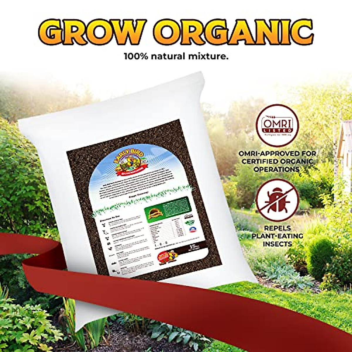 100% Pure Worm Castings Rich in Micro Nutrients - Odor Free Organic Plant Fertilizer for Indoor/Outdoor Use - Helps Reduce Soil Compaction, Improve Soil Aeration, Increase Water Retention, and More