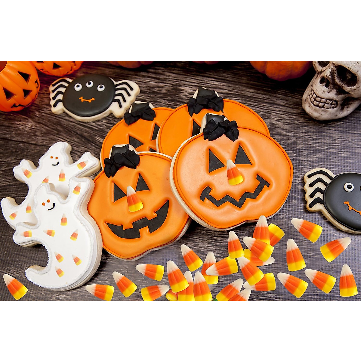 Fruidles Candy Corn, Classic Halloween Candy Treats- Dragon teeth Candy - Candy Bulk, Gluten Free - Fun & Festive Holiday Snacking Fun (Half-Pound)