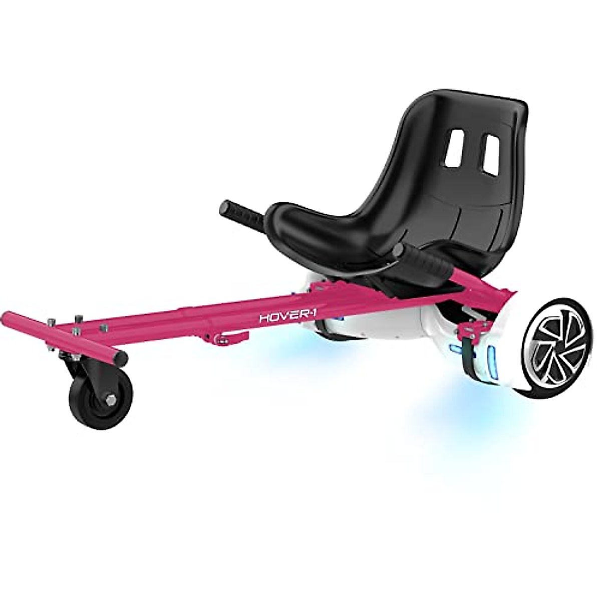 Hover-1 Buggy Attachment | Compatible with All 6.5" & 8" Electric Hoverboards, Hand-Operated Rear Wheel Control, Adjustable Frame & Straps, Easy Assembly & Install