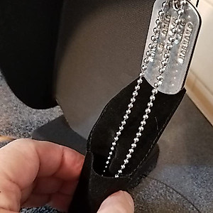 VENICEBEE Best Stainless Steel Ball Chain Medical Grade 316L Surgical Metal Dog-Tag ID Military Necklace 30" INCHES 3MM Wide Resizable 30 inch + Velvet Pouch - HYPOALLERGENIC LEAD-FREE METAL