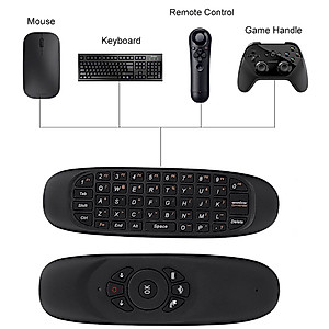 BIFANS Smart Remote Replacement, Fly Air Mouse Multifunctional Remote with Keyboard, Mini Wireless Keyboard & Remote Control for KODI Android Box HTPC IPTV PC Pad Xbox 360 (G64)