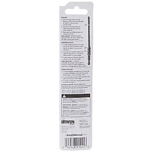 IRWIN Tools 1870568 Impact Performance Series Concrete Screw Installation 3/16-Inch X 5-Inch Drill Bit for 1/4-Inch Screws