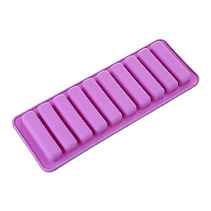 Easy Release Ice Cube Mold 10-Grids Cylinder Ice Cube Tray Flexible Silicone Ice Maker For Cocktails Teas Coffee Ice Cube Mold Silicone For Cocktails Fun Shapes Ice Maker Small Ice Cube Trays