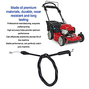 Emoshayoga Lawn Mower Recycle Brake Cable, Garden Tool Accessories High Accuracy Professional Manufacturing Exquisite Craftsmanship Perfectly Match for Maintenance