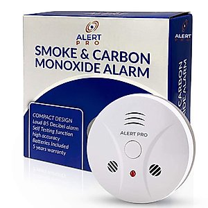 Smoke and Carbon Monoxide Detector Combo Unit Battery Operated Smoke Co Alarm with Self Test Button