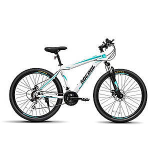 SOCOOL 26 inch Mountain Bicycles for Men, Womens Mountain Bikes for Adults Teenagers