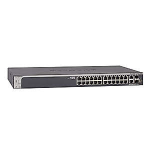 Netgear ProSAFE S3300-28X/28-Port Gigabit Stackable Smart Switch (GS728TX-100...
