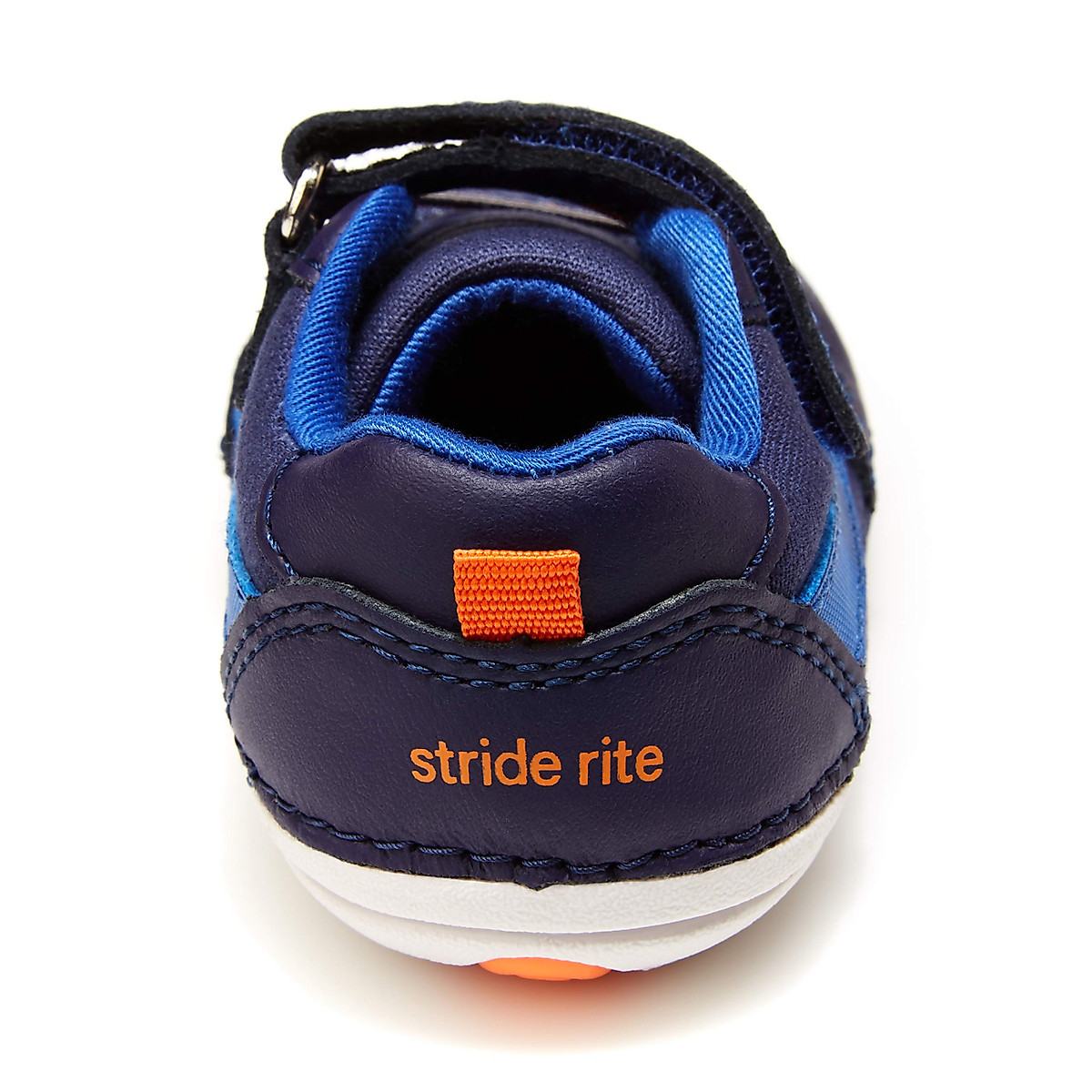 Stride Rite baby boys Soft Motion Kylin Sneaker, Navy, 4 Wide Infant US